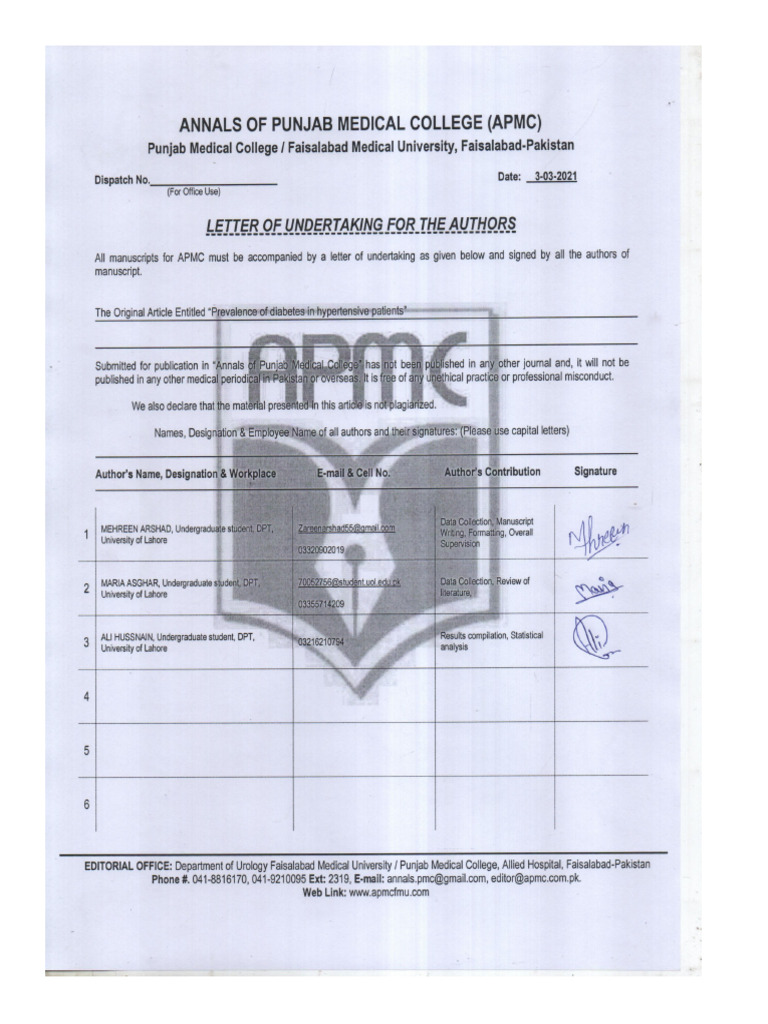 Undertaking Letter | PDF