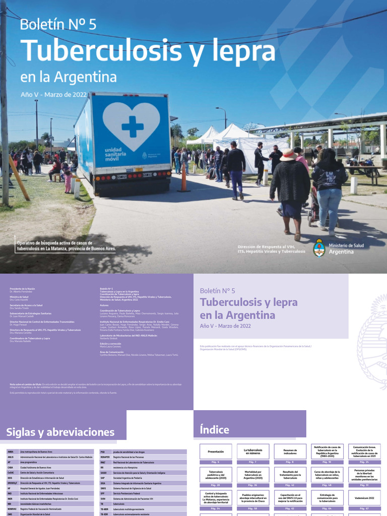 Boletin N 5 Tuberculosis y Lepra en Argentina 28-3-2022 | PDF ... Boletin N 5 Tuberculosis y Lepra en Argentina 28-3-2022 | PDF ...