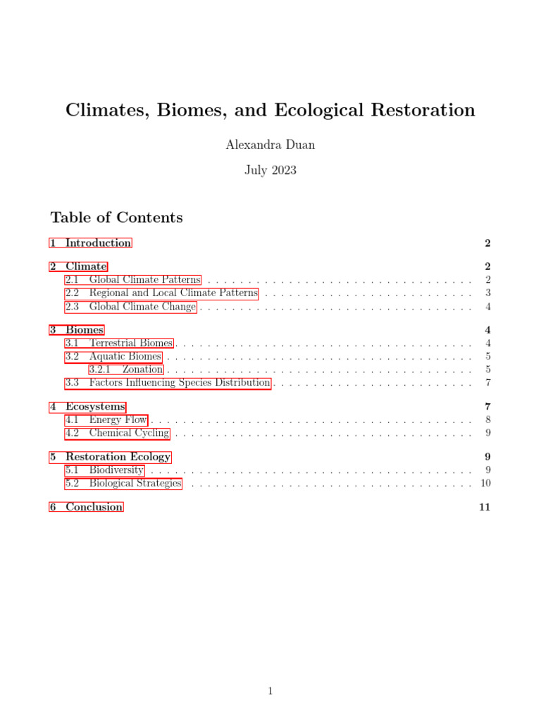 USABO Climates, Biomes, Ecosystems | PDF | Primary Production | Ecosystem