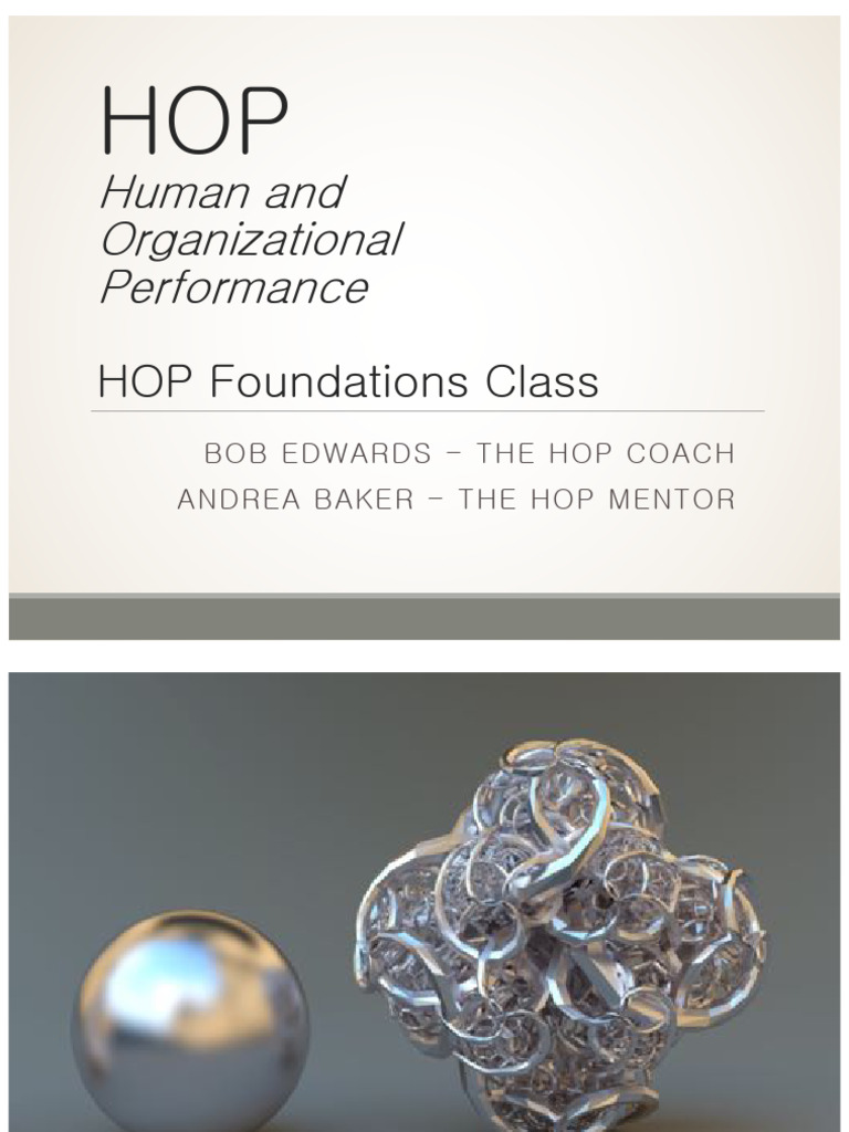 HOP Foundations Class Slides | PDF | Learning | Social Psychology