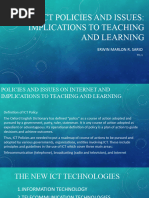 MODULE 4 Uses of ICT Policies in The Teaching and Learning Environment | PDF | Educational ...
