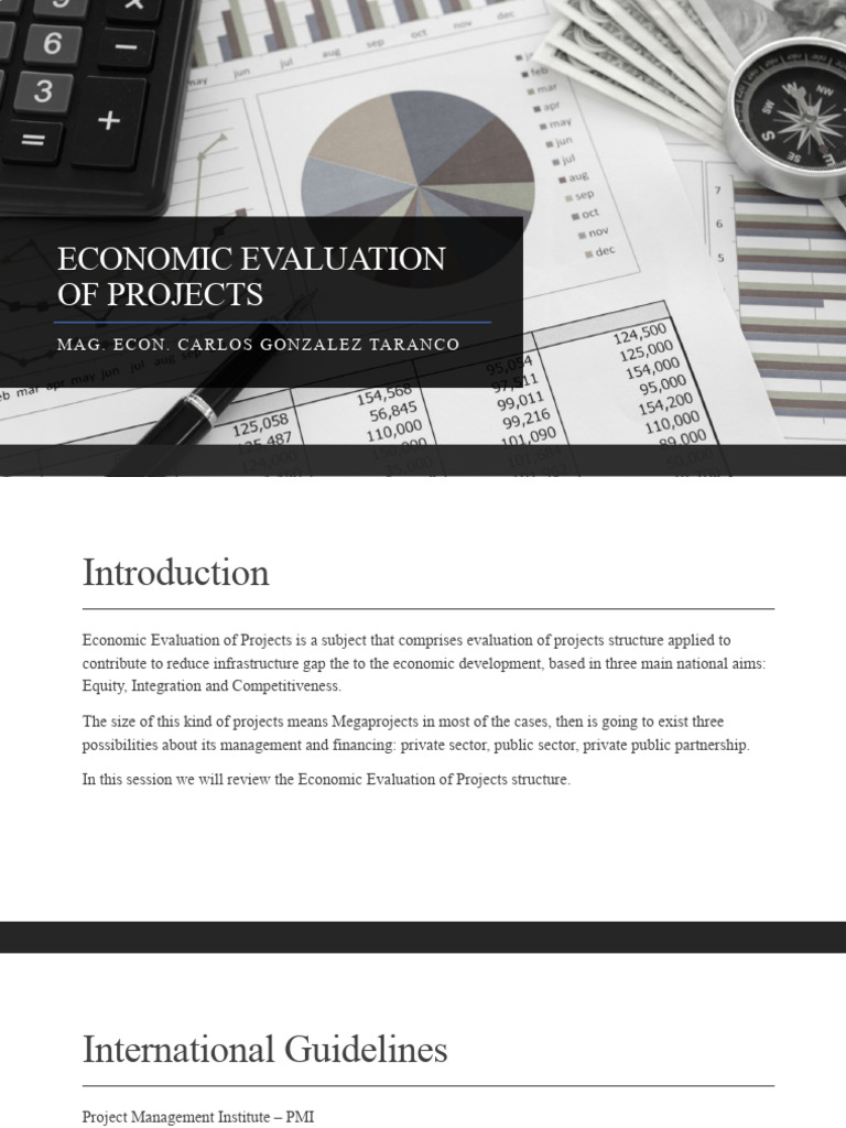 Economic Evaluation of Projects 1 | PDF