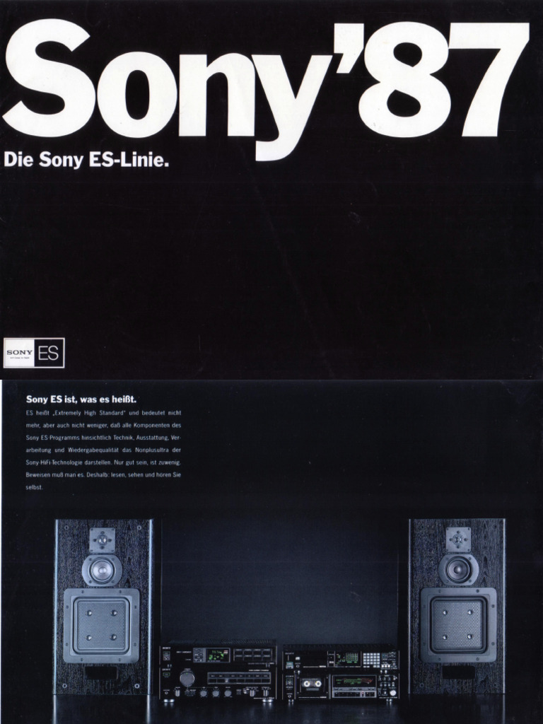 Sony 1987 ES-Line | PDF