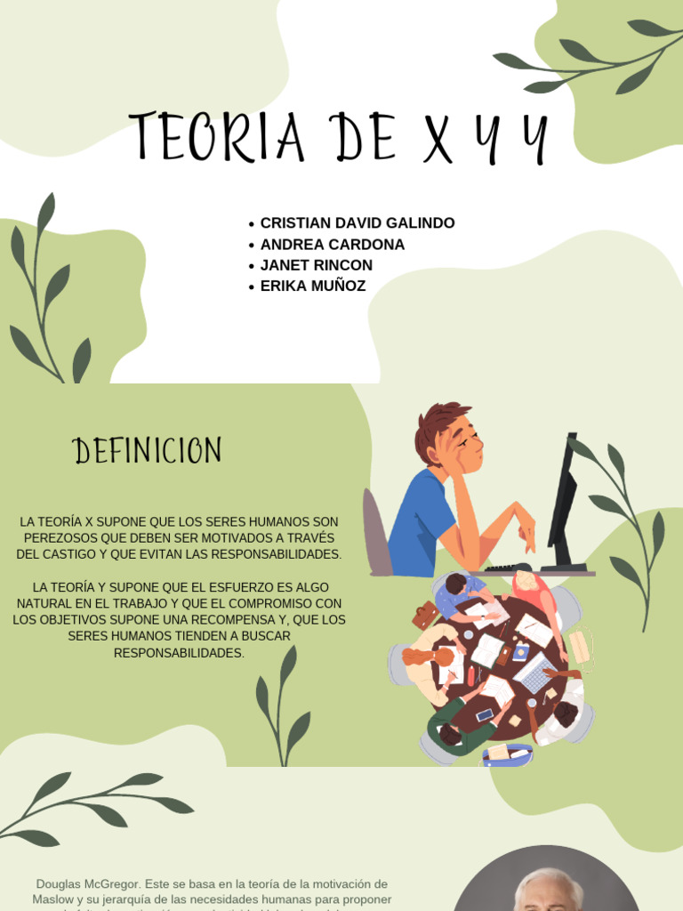 Teoria X y y | PDF | Motivación | Motivacional
