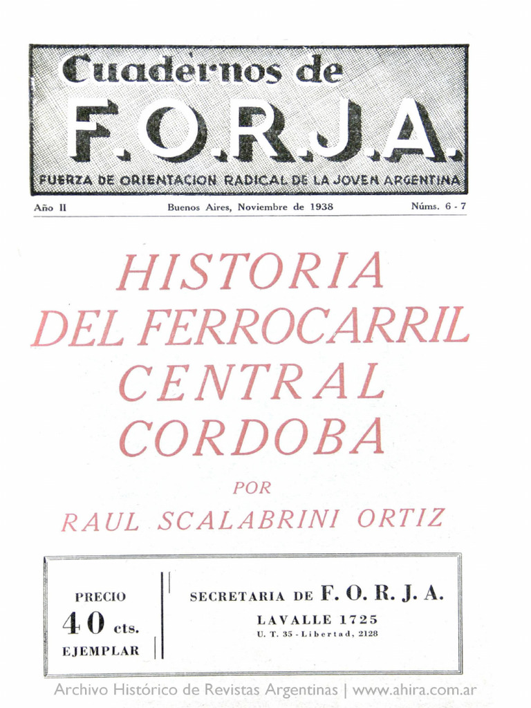 HISTORIA DEL FFCC CENTRAL CORDOBA Cuadernos-de-Forja-06-07 | PDF