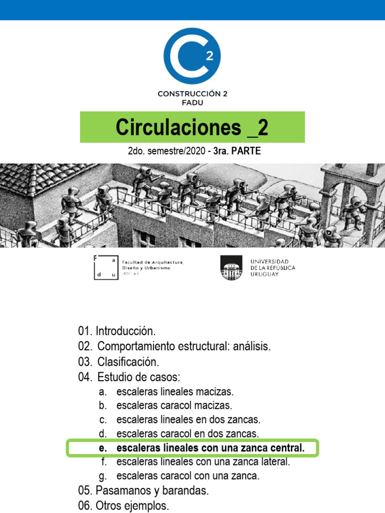 Clase Circulaciones_2c | PDF | Escalera