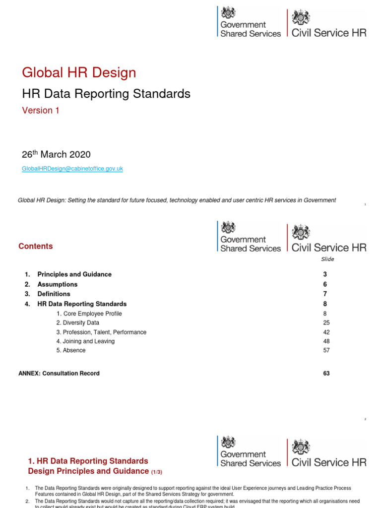 HR Data Standards Final V.1 Published PDF 1 | PDF | Full Time ...