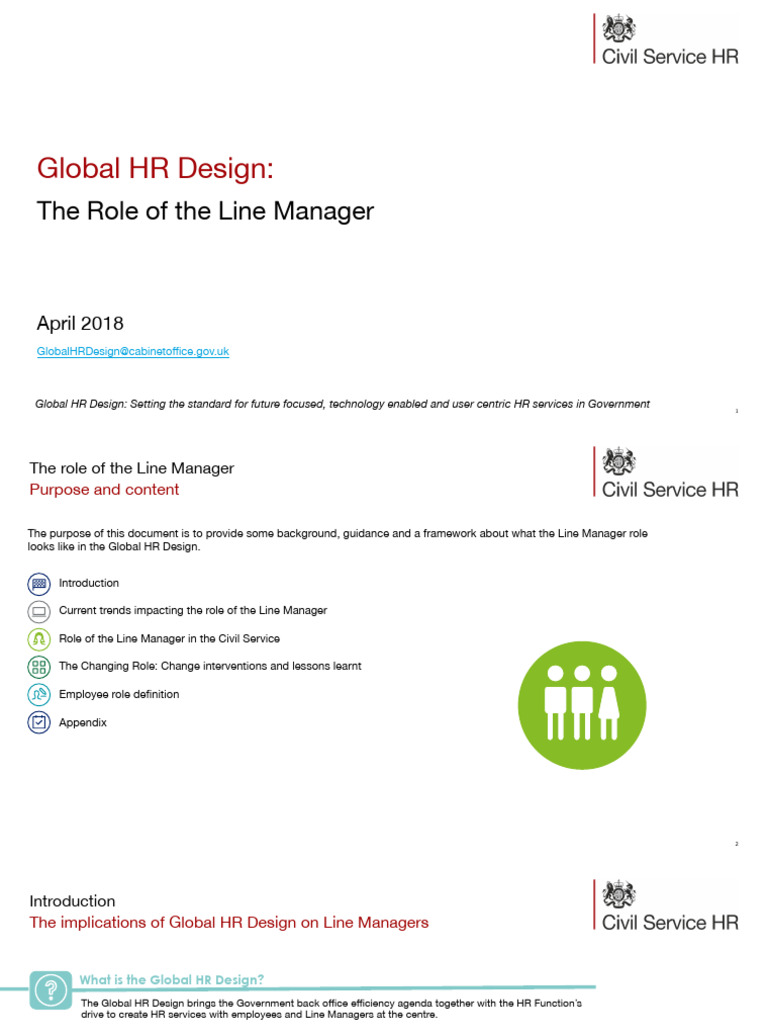 Line Manager Role in Global HR Design | PDF | Employment | Analytics