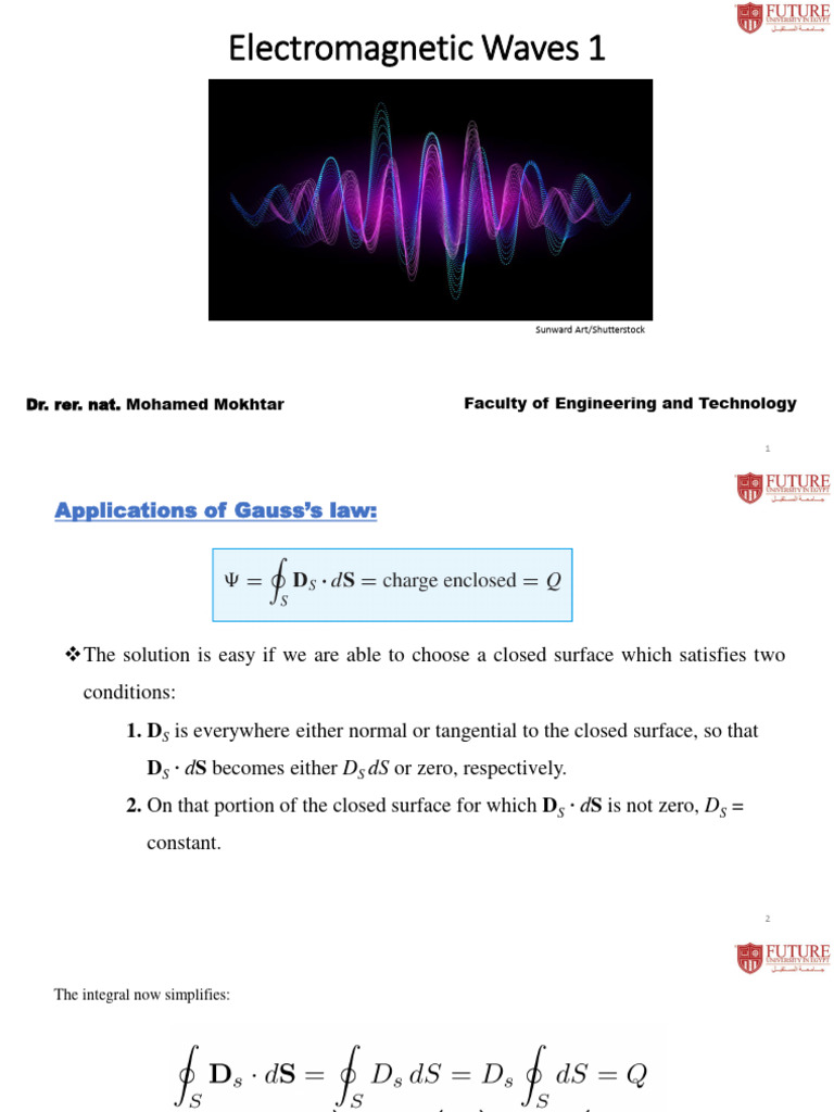 Lecture 5 - Waves 1 | Download Free PDF | Divergence | Mathematical Physics