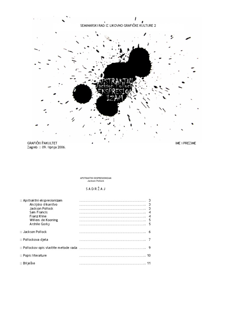 Jackson Pollock | PDF