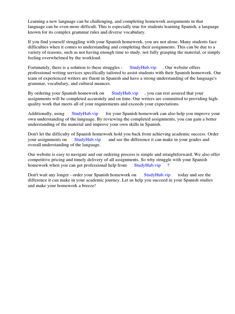 El Centro Spanish Homework | PDF | Homework | Safari (Web Browser)