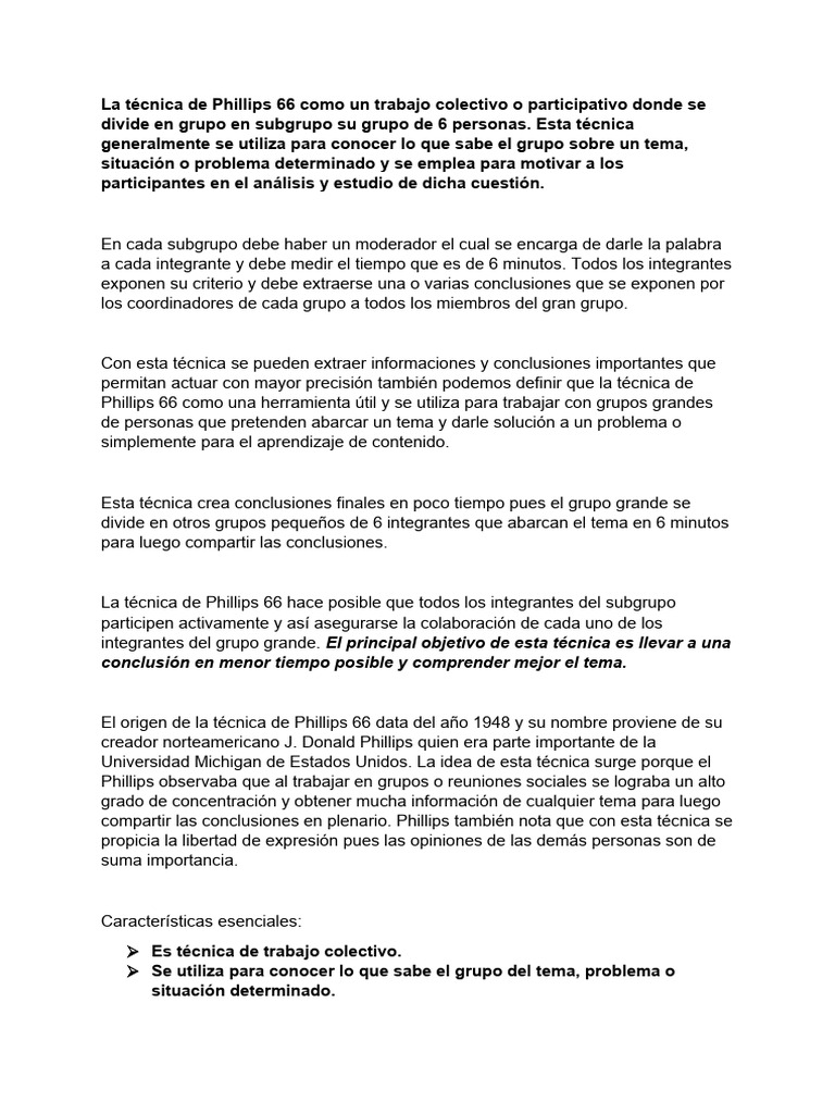 Phillips 66 | PDF | Cognición