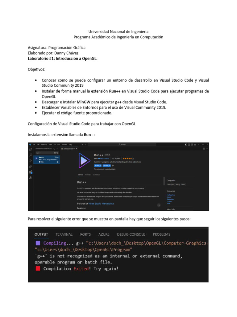 Laboratorio #1 - OpenGL - Programacion Grafica 2024 | PDF | Programa de computadora | Programación
