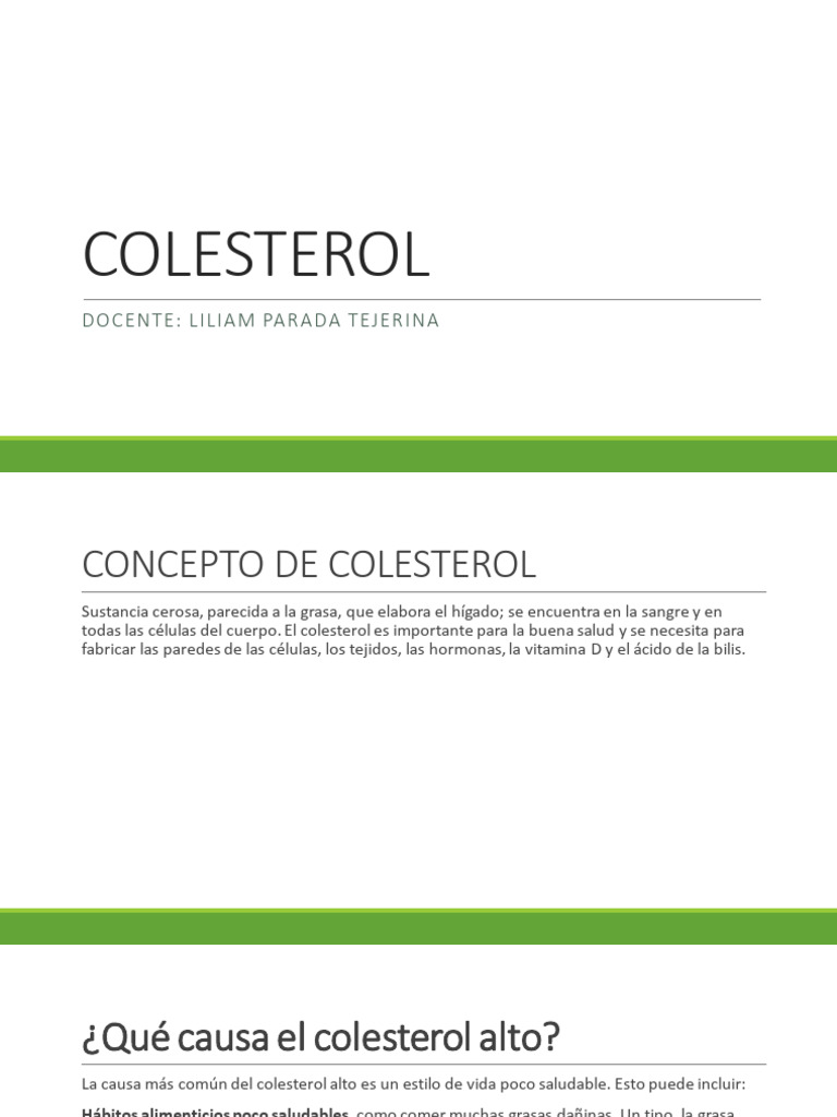TEMA 5. COLESTEROL | PDF | Triglicéridos | Estatinas
