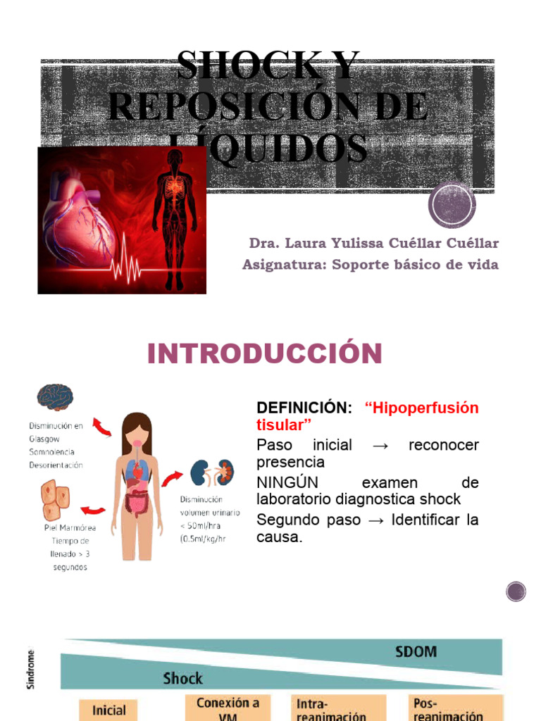 Tema 5. SHOCK Y REPOSICION DE LIQUIDOS | PDF | Medicina | Emergencias Médicas