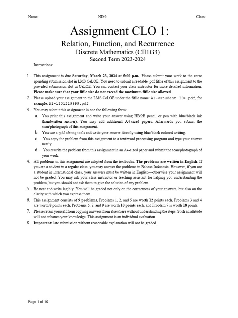 A1 Relationfunctionrecurrence V2 Pdf Career And Growth Computers 5086