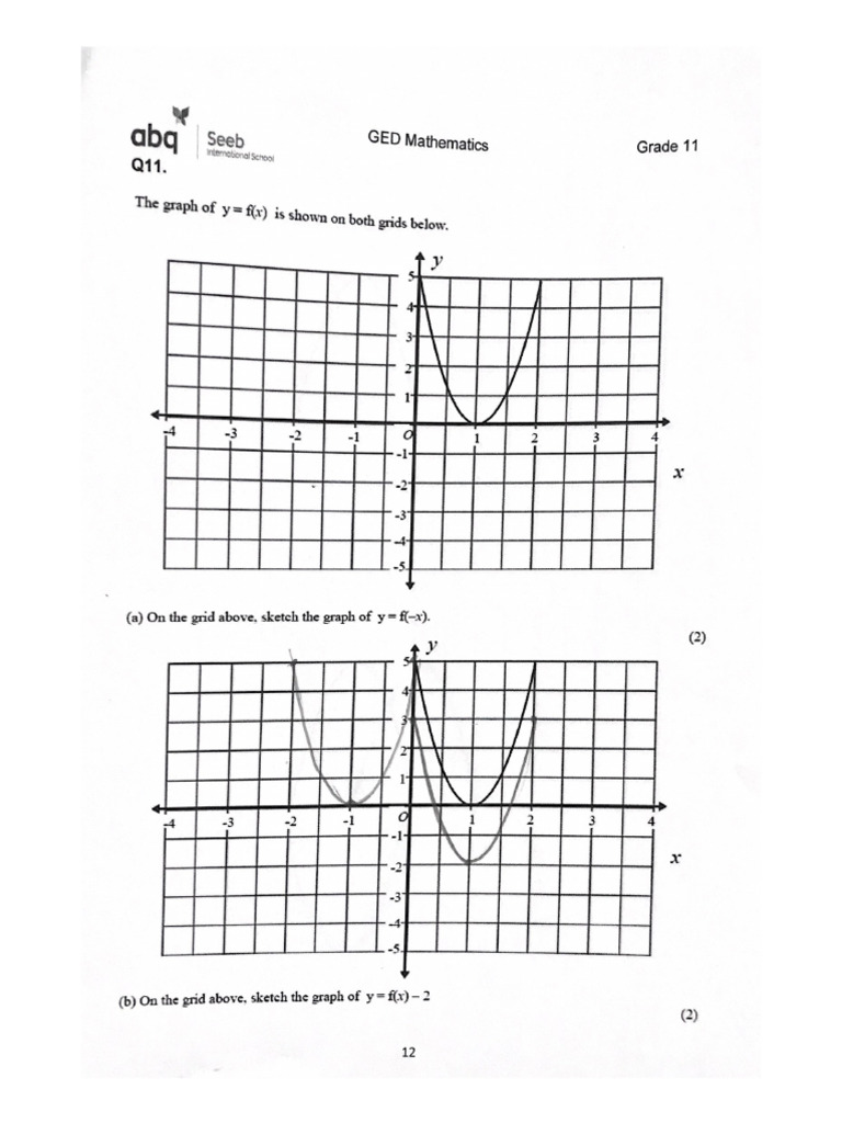 GED Mathematics 3 | PDF