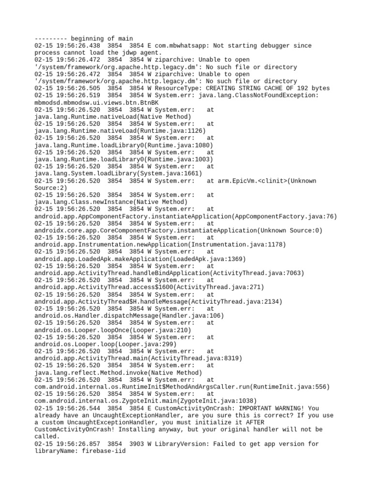 Logcat | Download Free PDF | Java (Programming Language) | Android (Operating System)