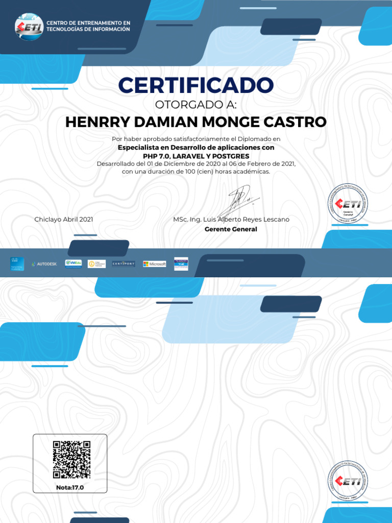 Certificado PHP - Laravel Ceti | PDF | Php