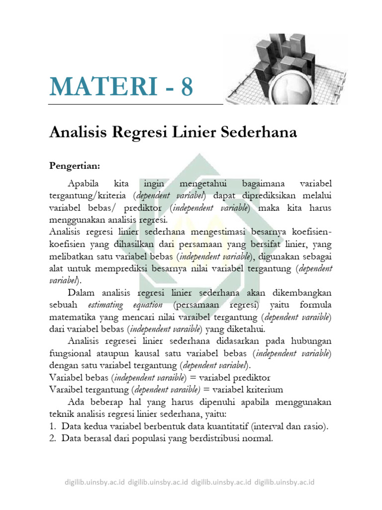 Latihan Regresi Linier | PDF