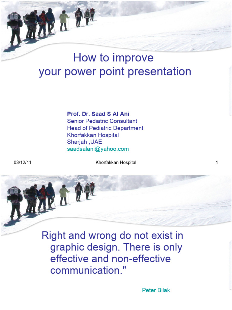 How To Improve Your PowerPoint Presentation | PDF | Microsoft Power Point