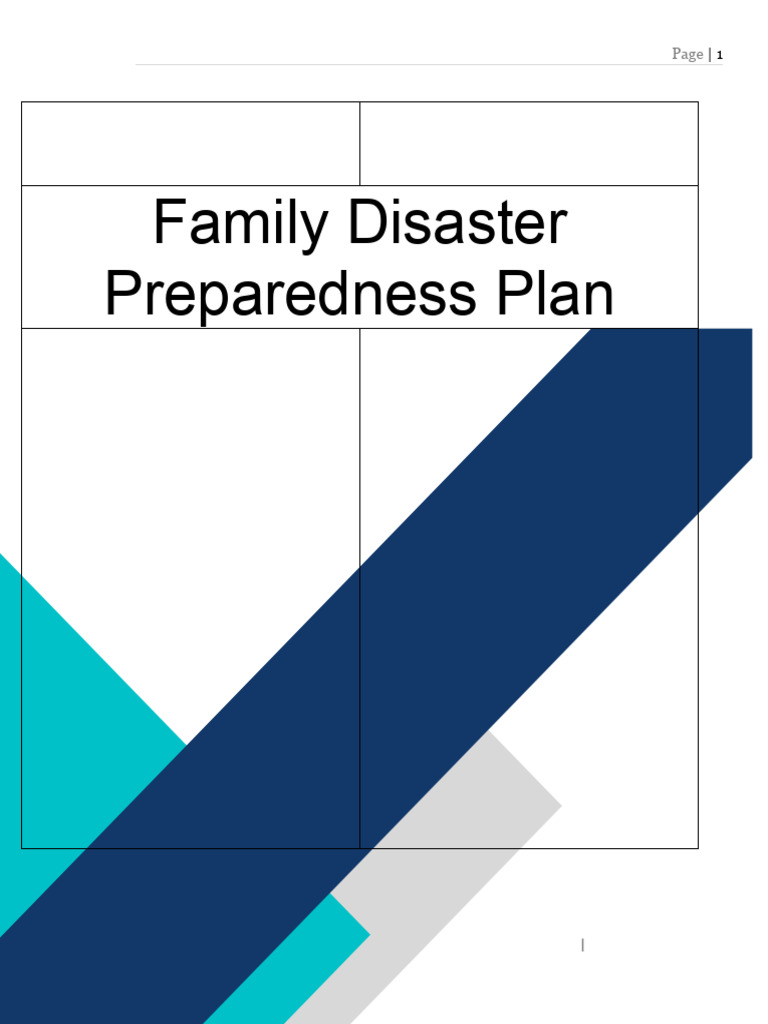 FAMILY DISASTER PREPAREDNESS PLAN PART 1 | PDF | Electrical Wiring