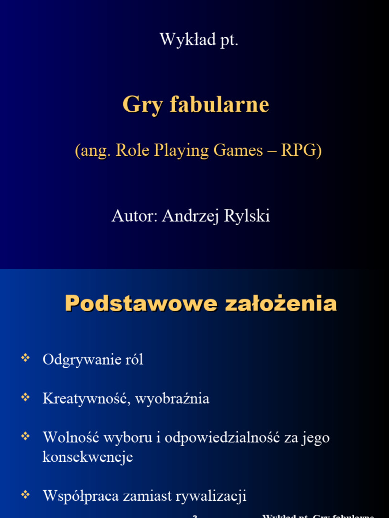 Prezentacja RPG | PDF