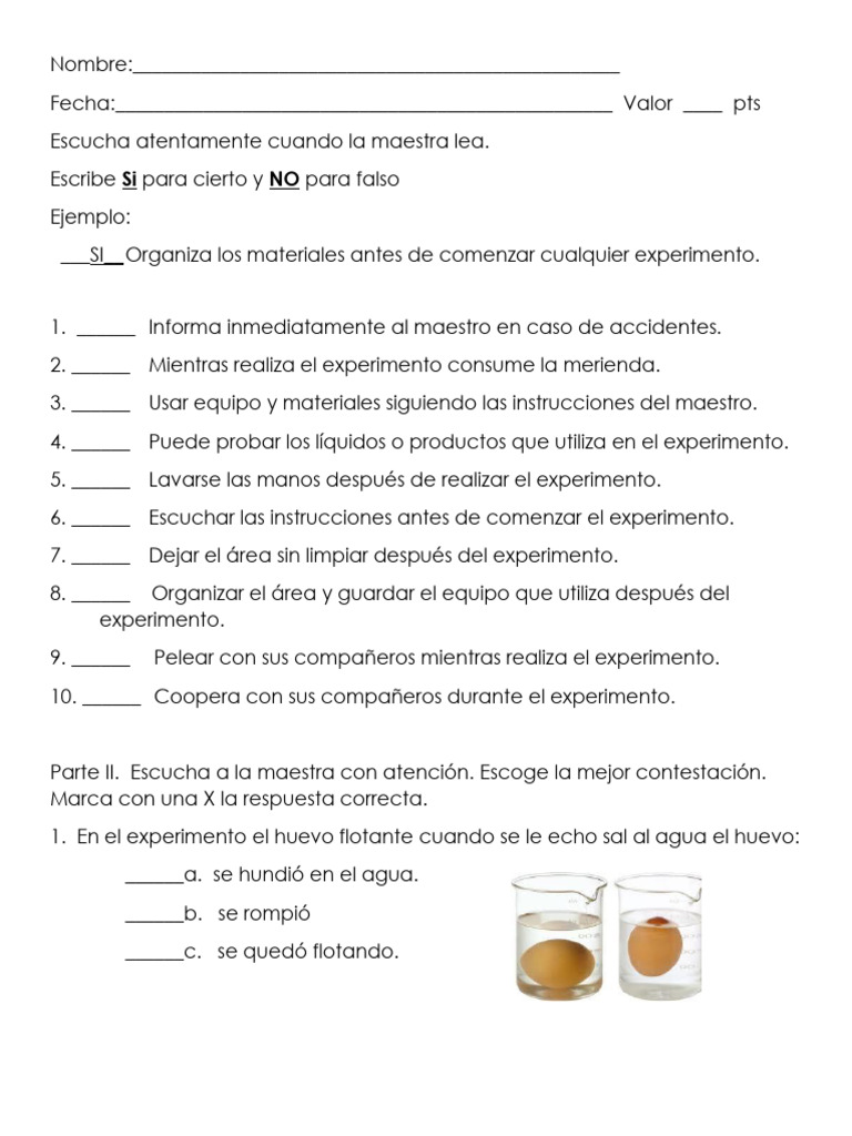 Examen Metodo Cientifico | PDF | Experimentar