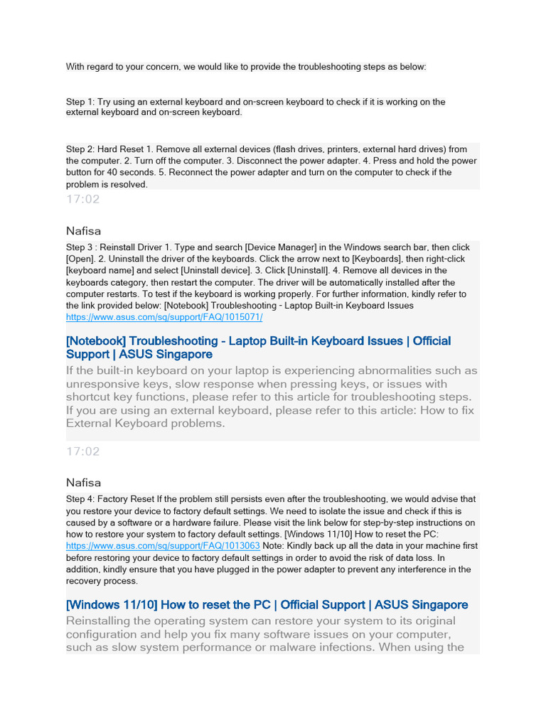 Keyboard resolution steps | PDF | Computer Keyboard | Laptop