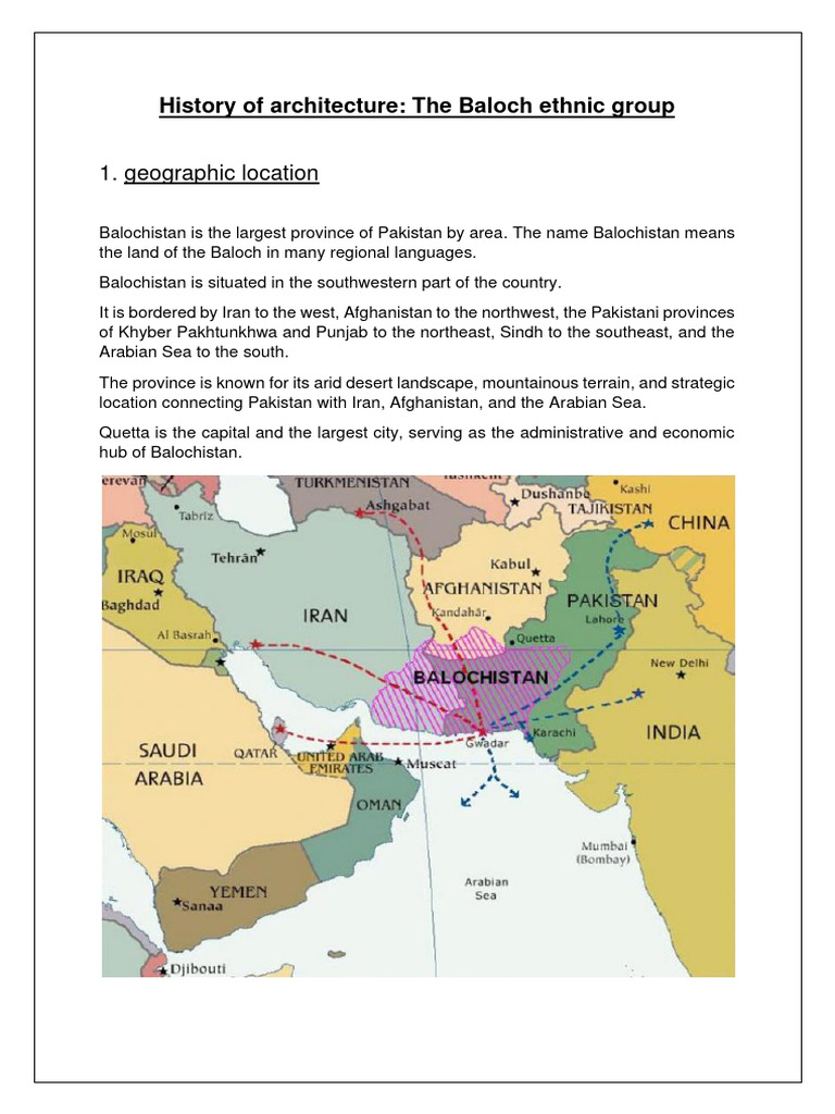 Baloch Ethnic Group | PDF | Pakistan | East Africa