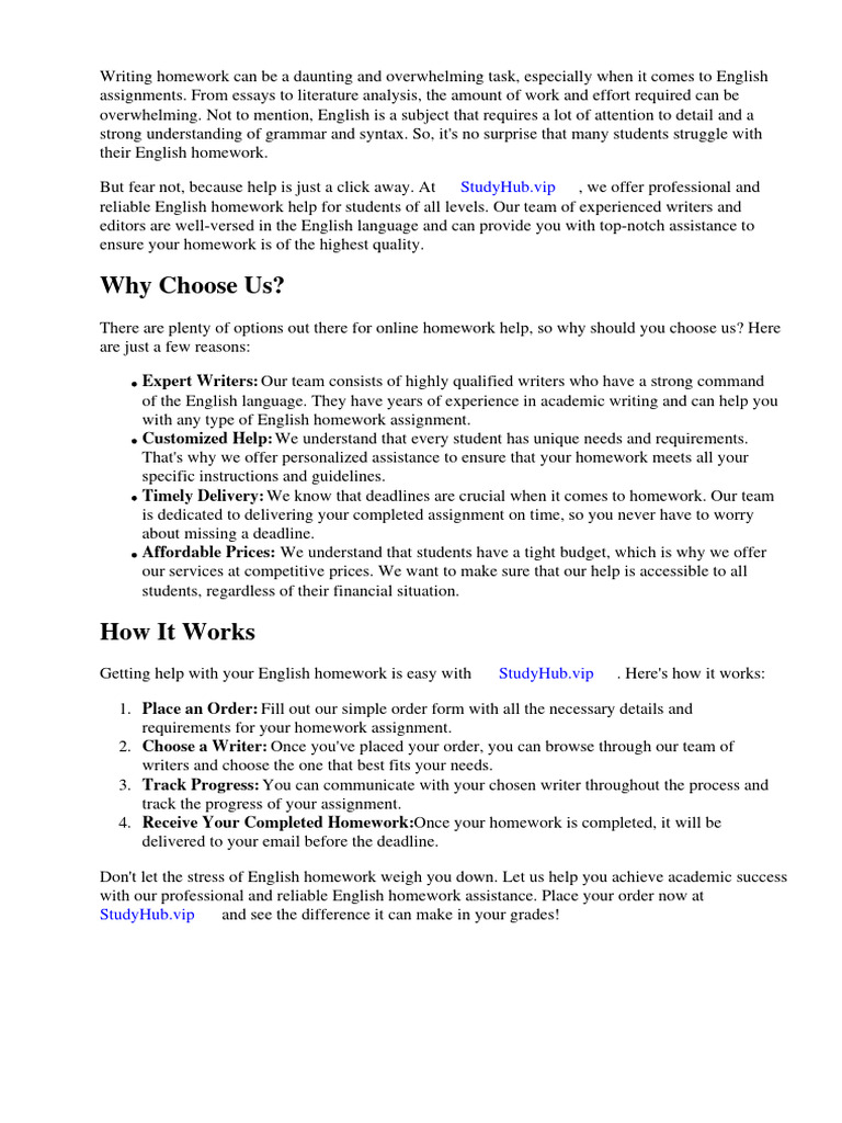 Help Me With My English Homework | PDF | Homework | Knowledge