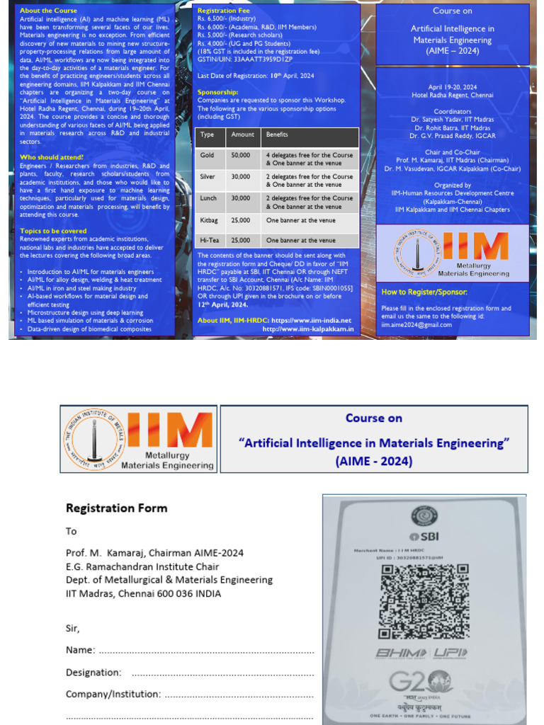 AIME-2024 Flyer and Registration Form - 240403 - 221855 | PDF ...