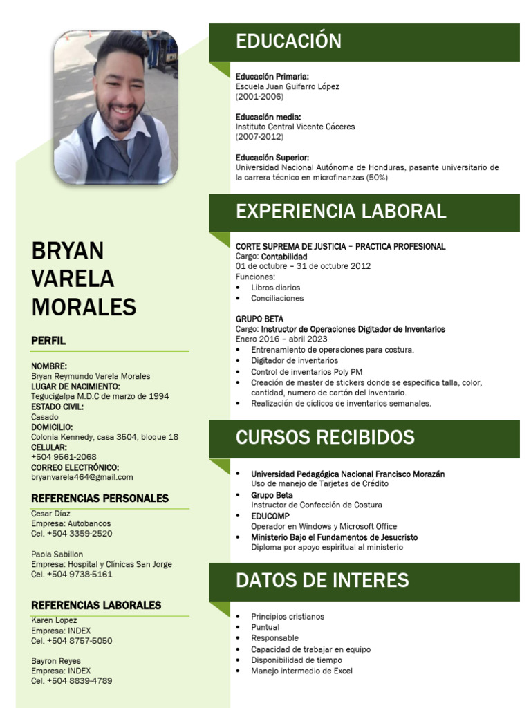 CURRICULUM VITAE BRYAN VARELA | PDF