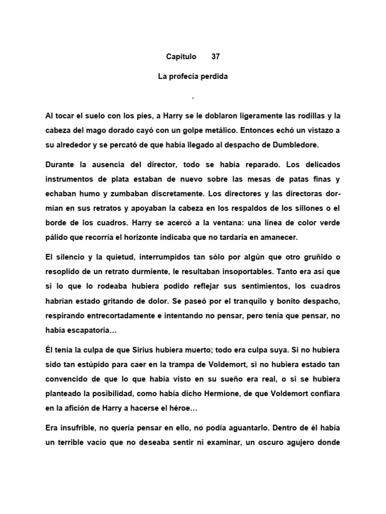 Capitulo - 37 Harry Potter y La Oden Del Fenix | PDF | Harry Potter