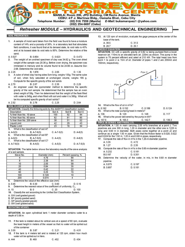 Engineering Exam Prep Guide | PDF | Applied And Interdisciplinary Physics | Mechanical Engineering