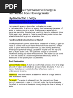 Mini - Hydel Power Plants | PDF | Technology & Engineering