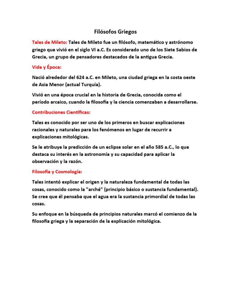 Filósofos Griegos | PDF | Platón | Estoicismo