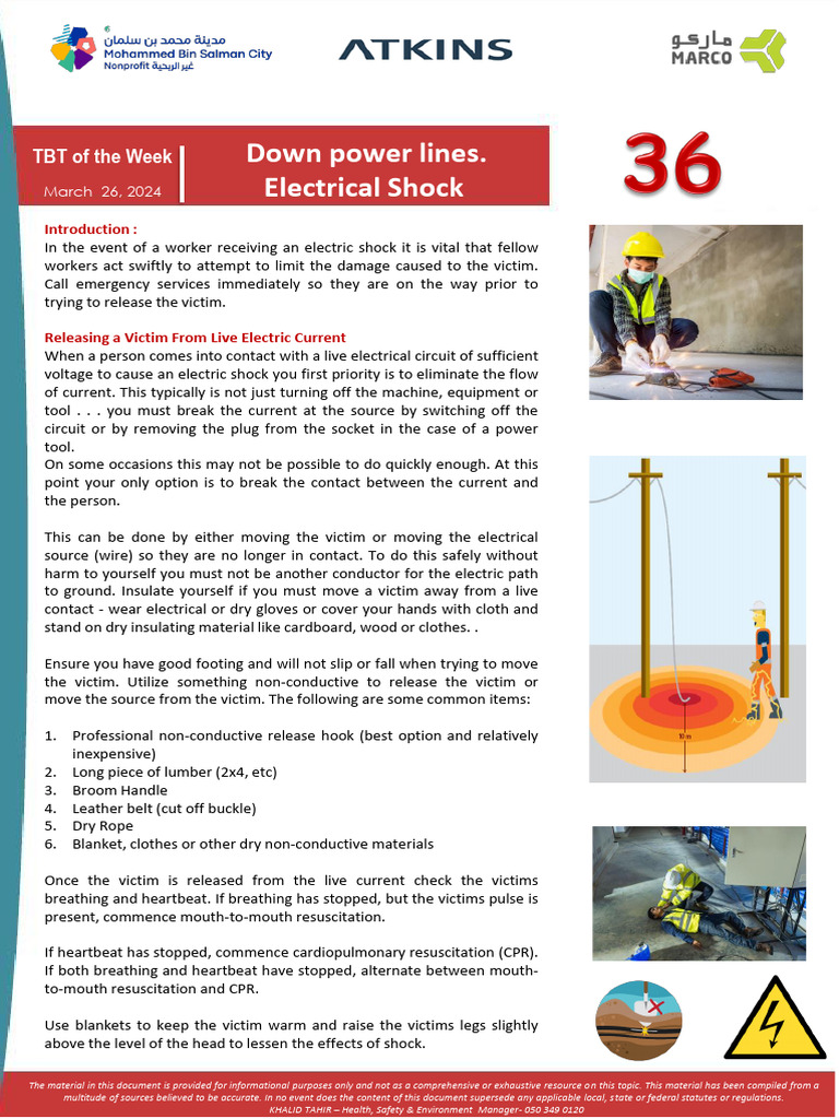Electric Shock Response Guide | PDF | Insulator (Electricity ...