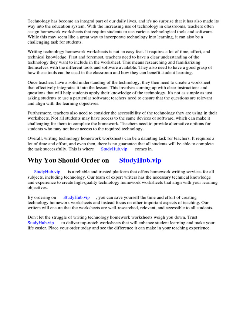 Technology Homework Worksheets | Download Free PDF | Http Cookie | Internet