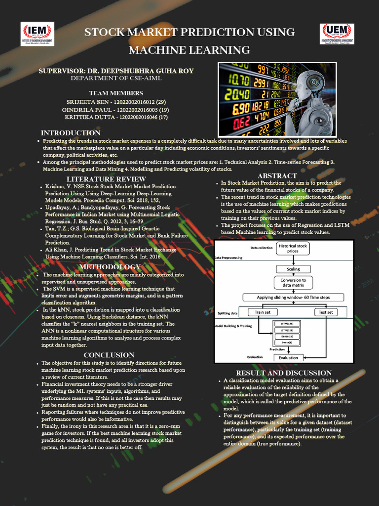 STOCK MARKET PREDICTION USING MACHINE LEARNING | PDF | Machine Learning ...