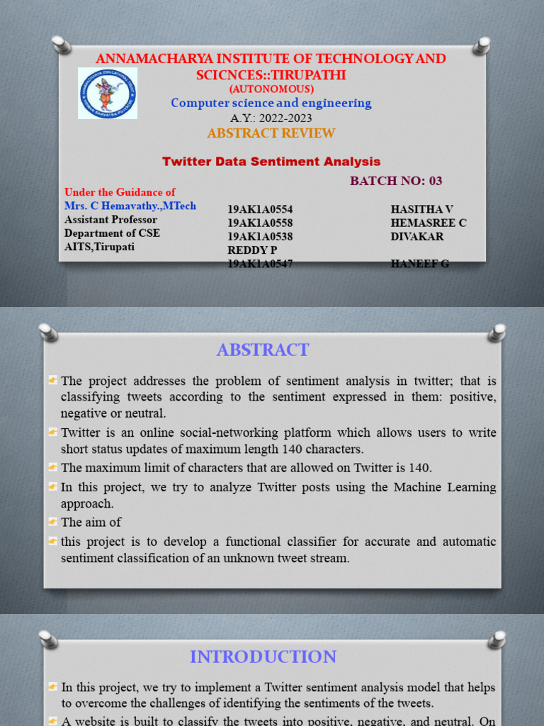 Abstract Review PPT Tem - 03 | Download Free PDF | Machine Learning ...