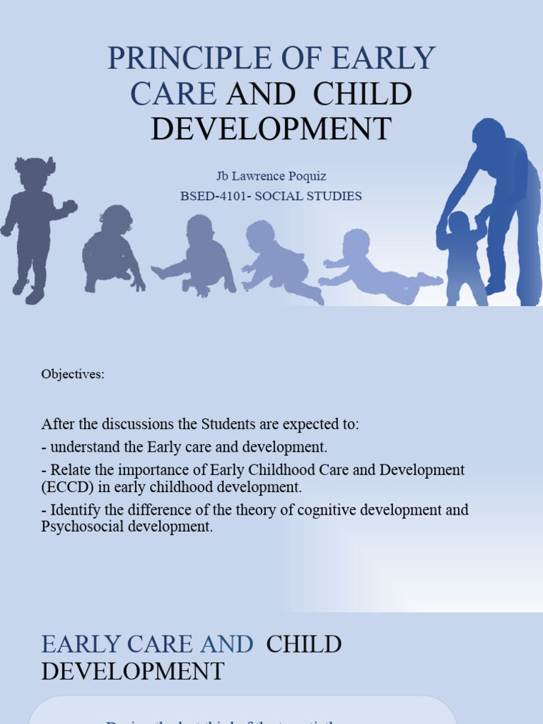 Principle of Early Care and Child Development | PDF | Child Development ...