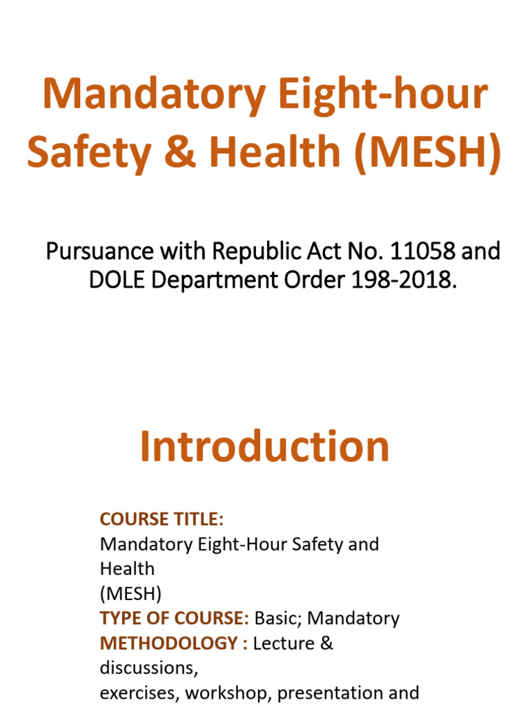 Module 1.2 - OSH Situationer-1 061220 | PDF | Occupational Safety And Health | Safety