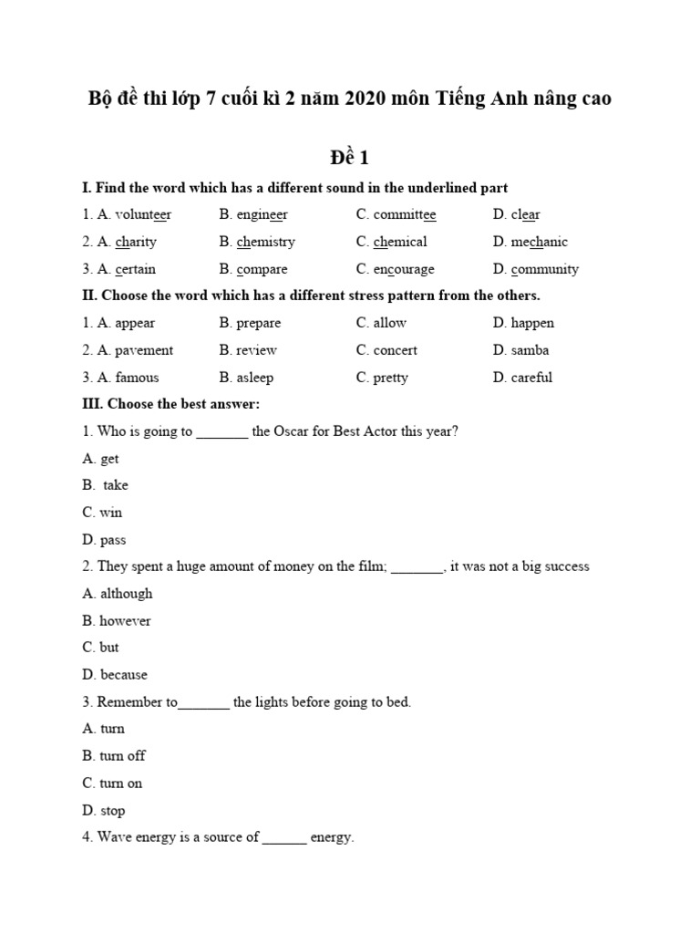 (Lib24.vn) Bo-De-Thi-Lop-7-Cuoi-Ki-2-Nam-2020-Mon-Tieng-Anh-Nang-Cao ...