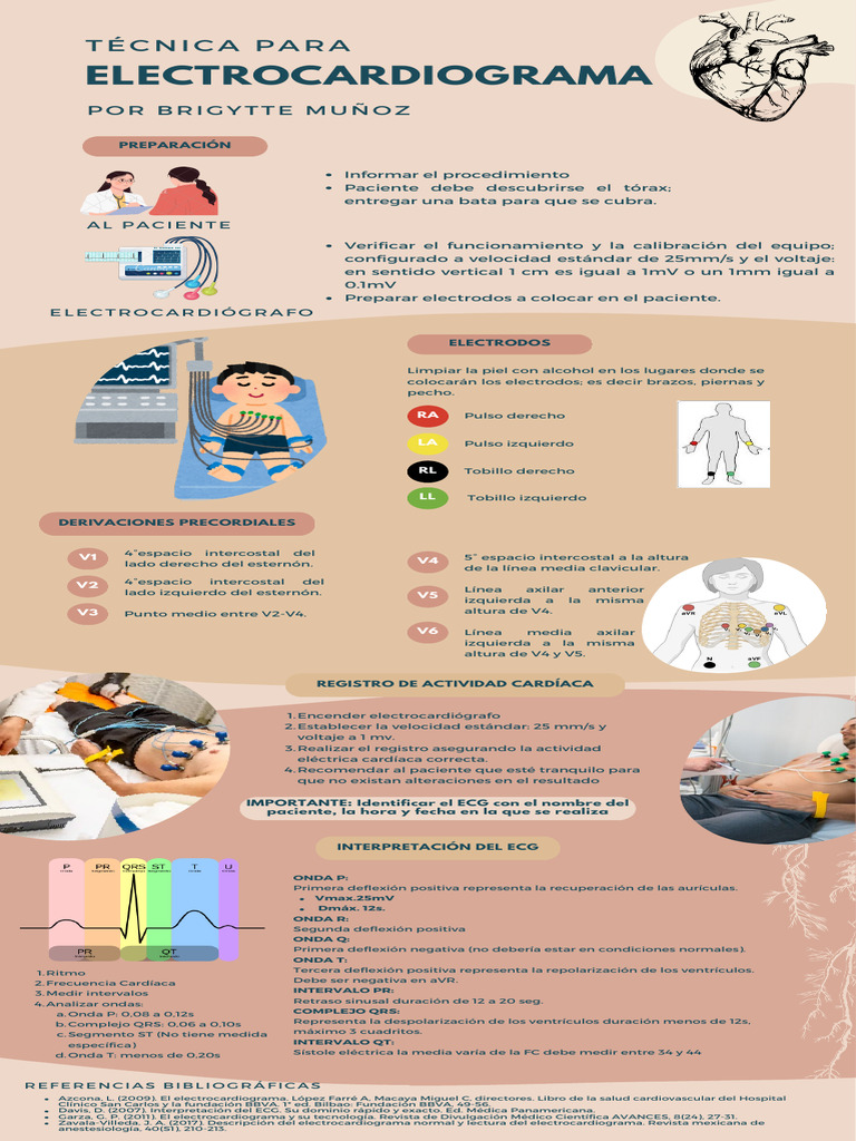 Tecnica para Ecg | Descargar gratis PDF | Electrocardiografia | Sistema circulatorio