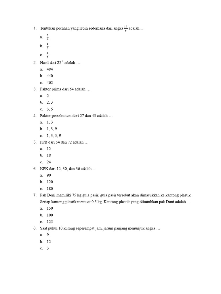 Soal Kelas 5 Dan 6 SD Level 3 | PDF | Metode & Bahan Ajar