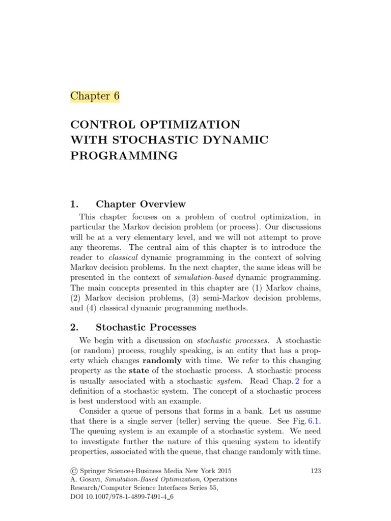 Simulation Based Optimization-1 | PDF | Markov Chain | Applied Mathematics