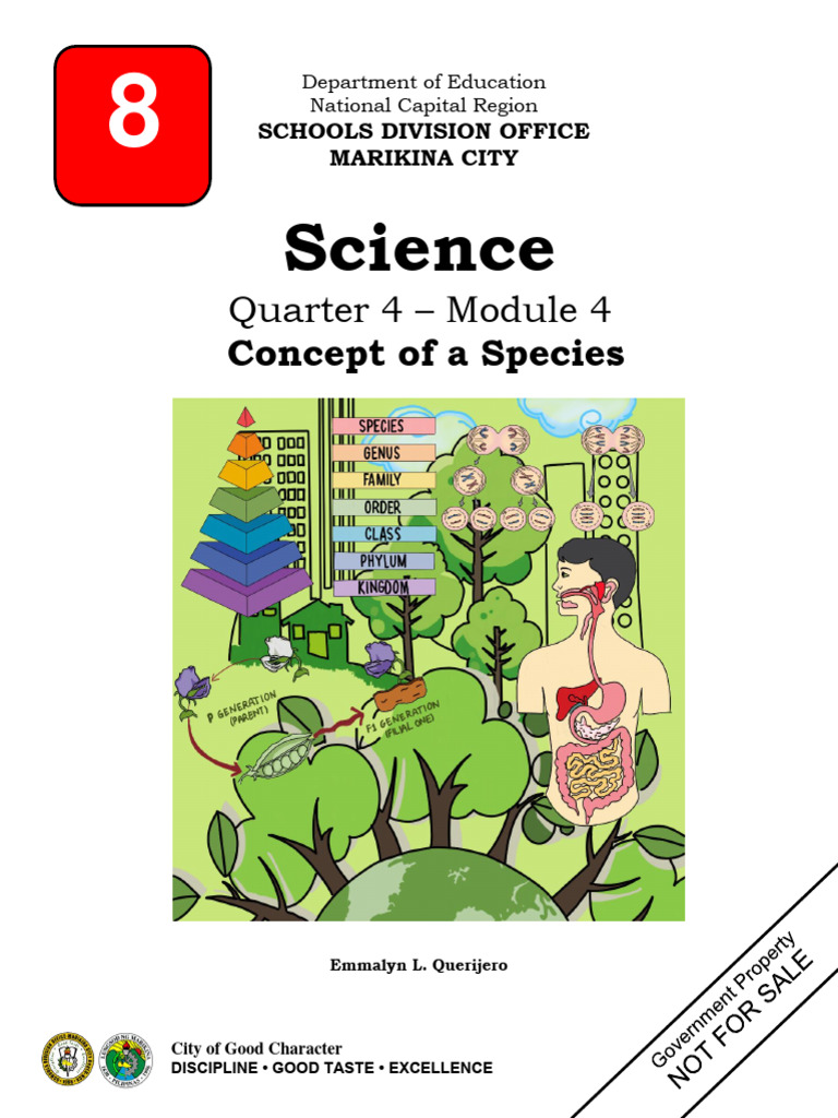 SCI8 - Q4 - M4 - Concept of A Species | PDF | Cell (Biology) | Eukaryotes