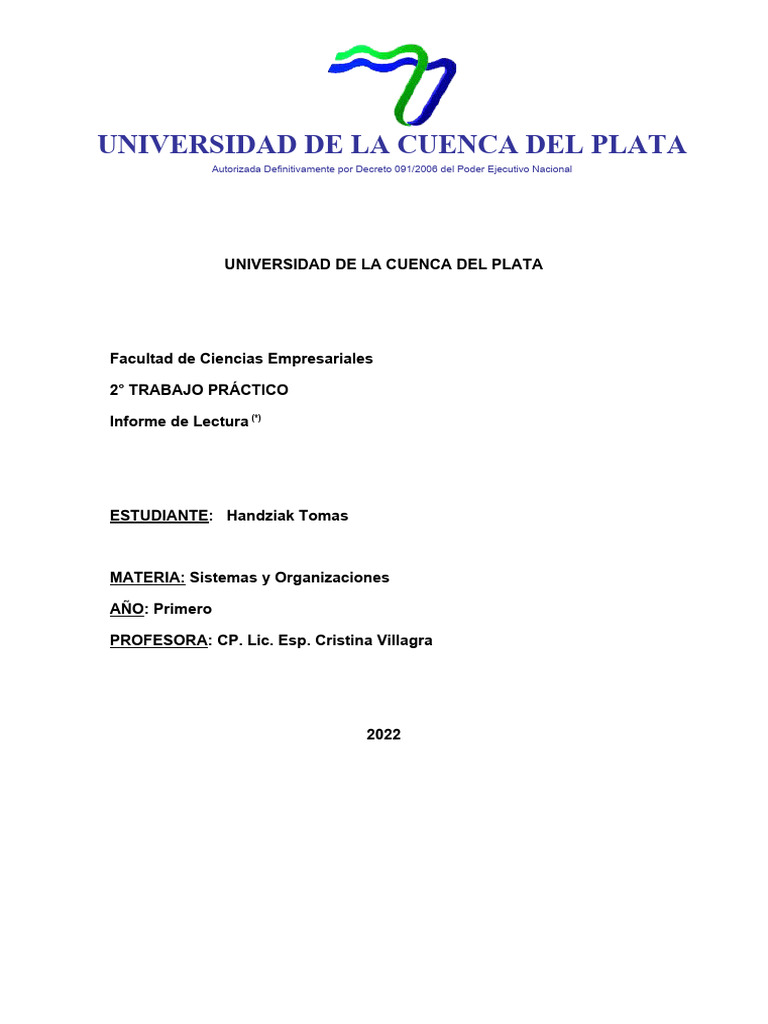 Handziak Tomas 2° TRABAJO PRÁCTICO | PDF | Motivación | Motivacional