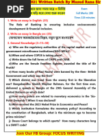 Bank Exam Model Test Paper | PDF | Bangladesh | Economies